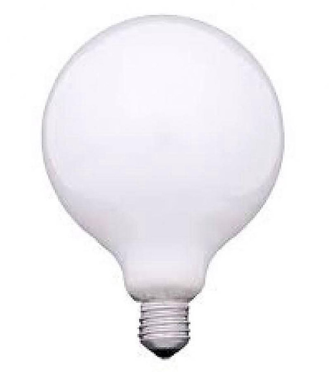 Gloeilamp Globe 125mm 40w Opaal Grote Fitting E27 Dimbaar | bol.com