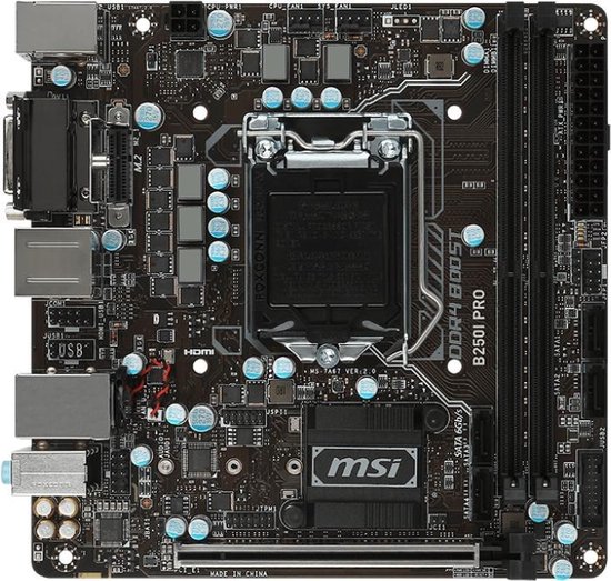 MSI B250I PRO Intel B250 LGA 1151 (Socket H4) Mini ITX | bol.com