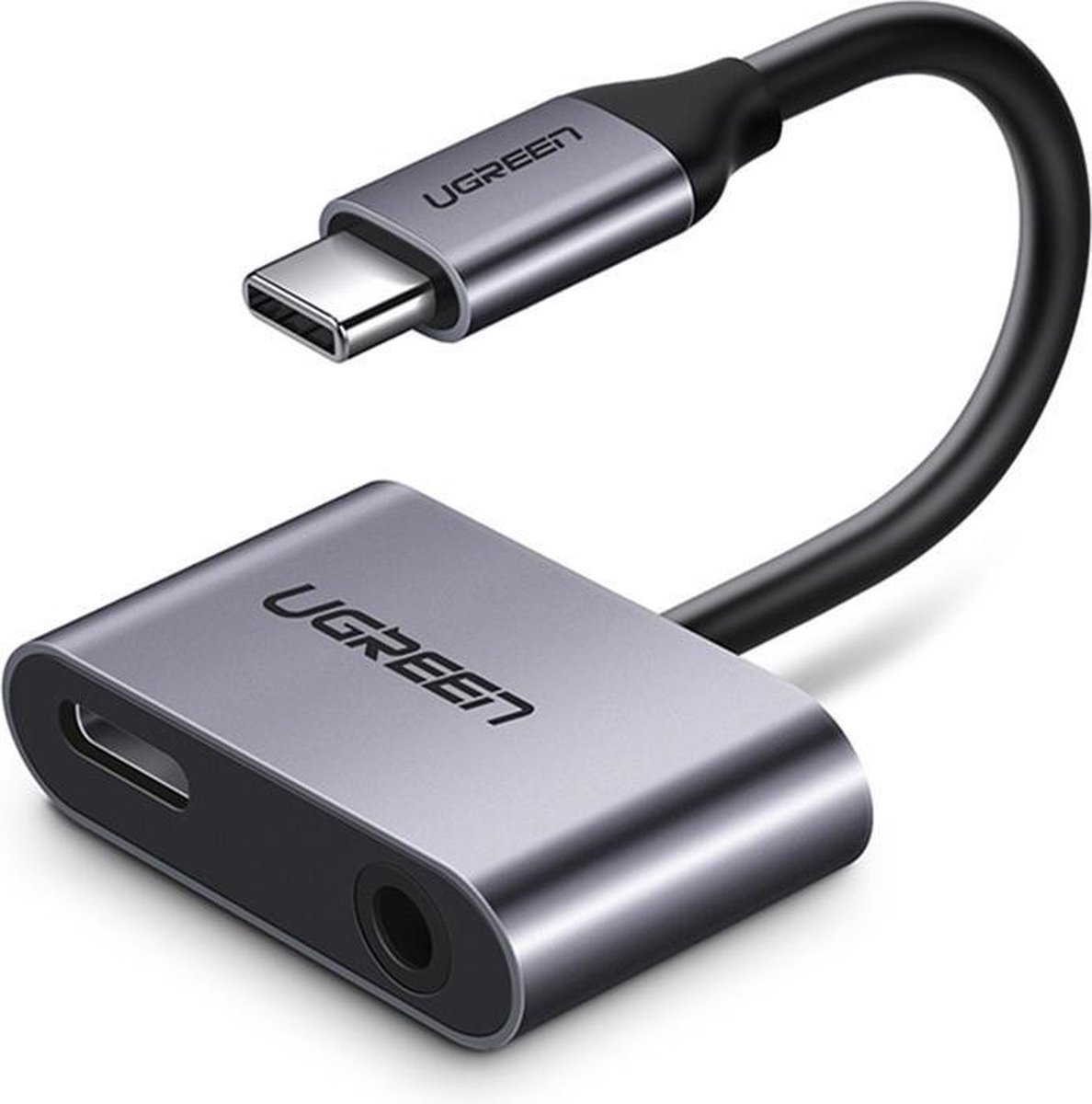 Ugreen® USB-C naar USB-C + Audio Jack Adapter - Stijlvol - Laden en ...