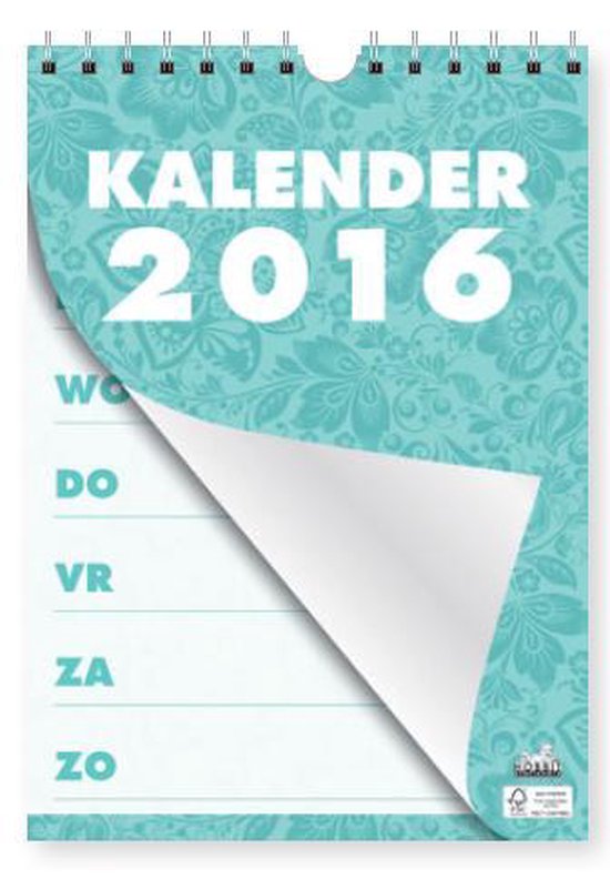 Weekkalender 2016 Grootletter Mint A-5, Hobbit | 0394441200144 | Boeken ...