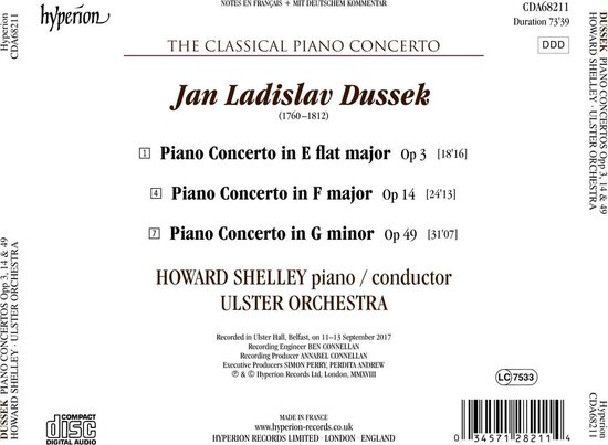 Piano Concertos Op 3 14 & 49, Ulster Orchestra | CD (album) | Muziek | bol.com