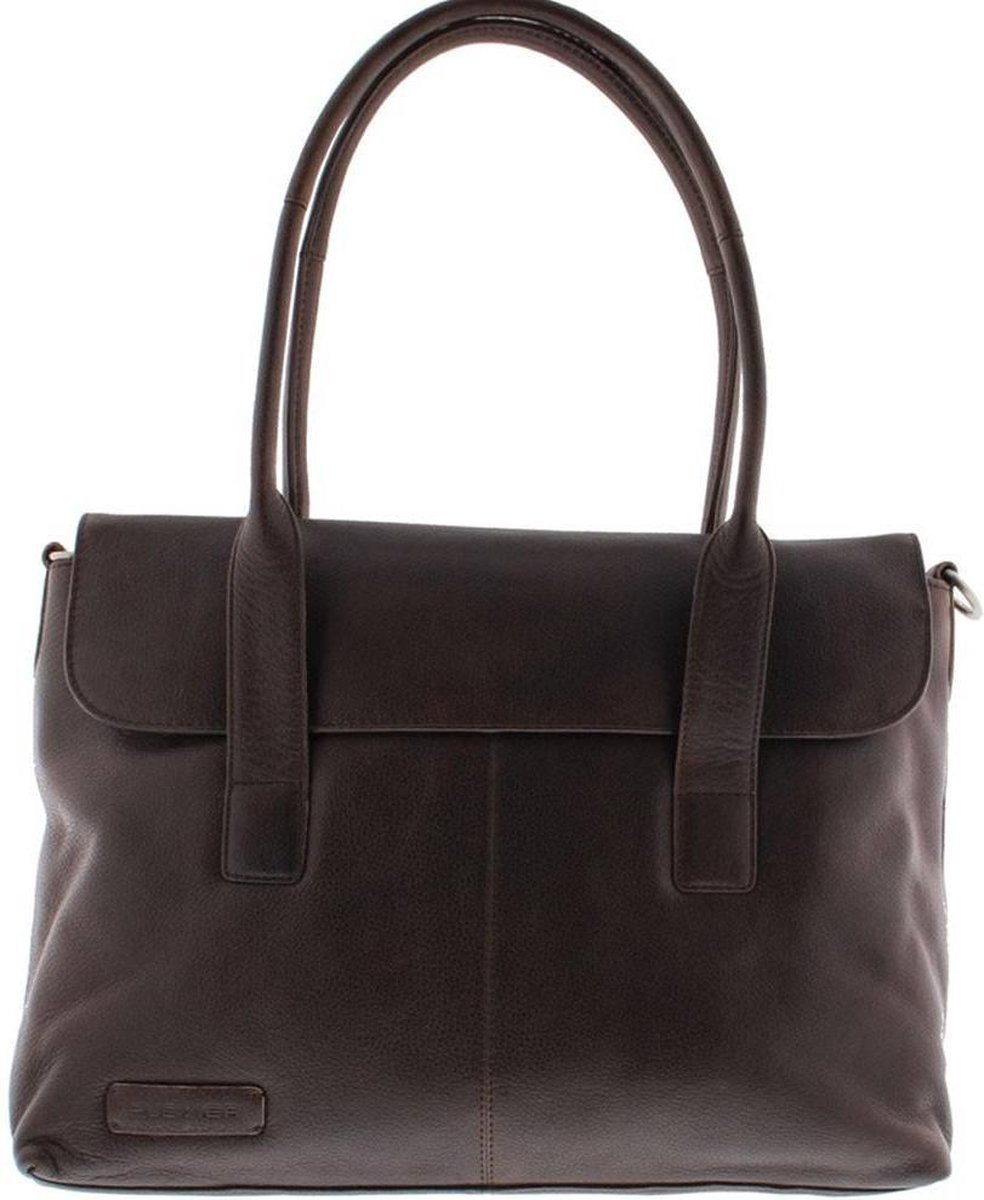 Plevier Business/laptoptas dames volnerf leer 1-vaks 15.6 Cognac 473 ...