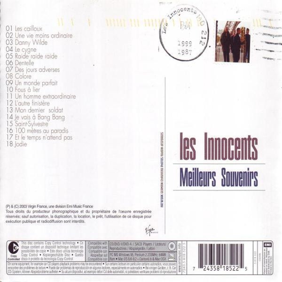 Meilleurs Souvenirs: Best Of Innocents, Les Innocents | CD (album ...