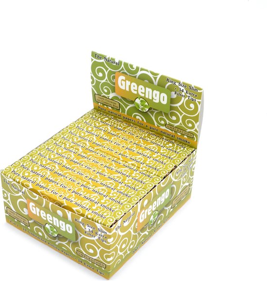 Vloeipapier | Vloei | Greengo slim | 24 x 33 vloei met tip | bol.com