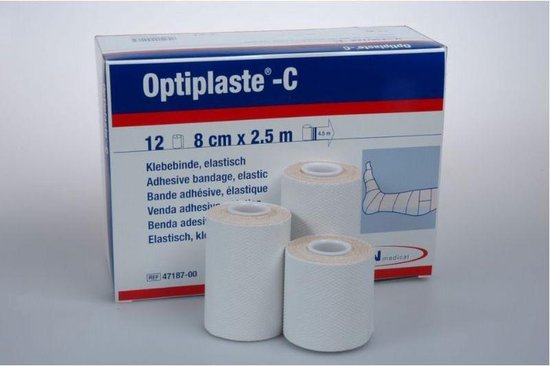 Optiplaste C bandage 10 cm hoog, doos van 12 | bol.com