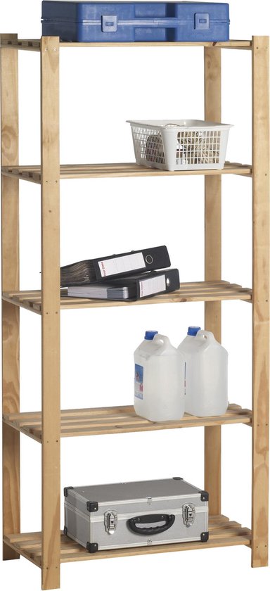 bol.com | Houten opbergrek enkel