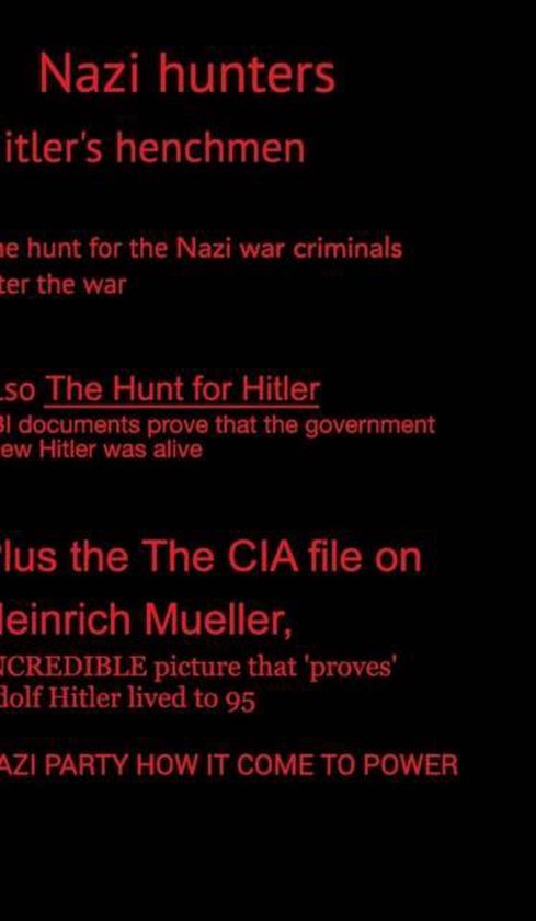 Nazi Hunters | 9781367673229 | Nash Network | Boeken | bol