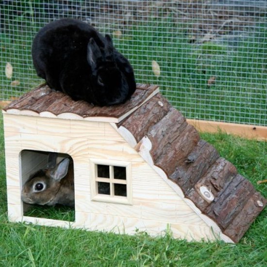 Kerbl Nature Plus Konijnenhuis - met Oploop | bol