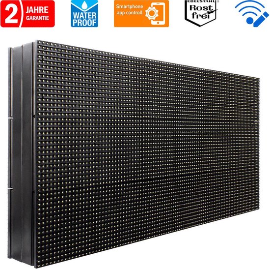 Beghler - Professionele LED Lichtkrant – Outdoor - Reclame Bord – Reclame - 32 x 160 cm | bol.com