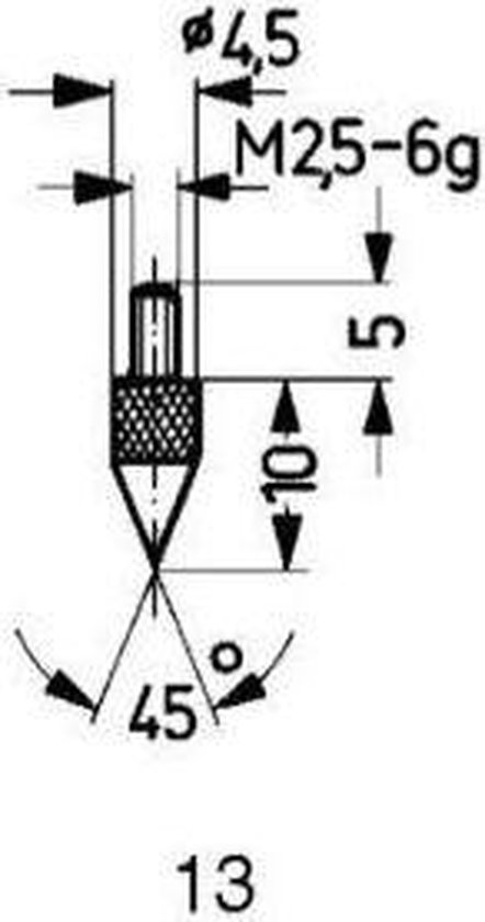KAEFER MEETSTIFT VORM 13 STAAL | bol.com