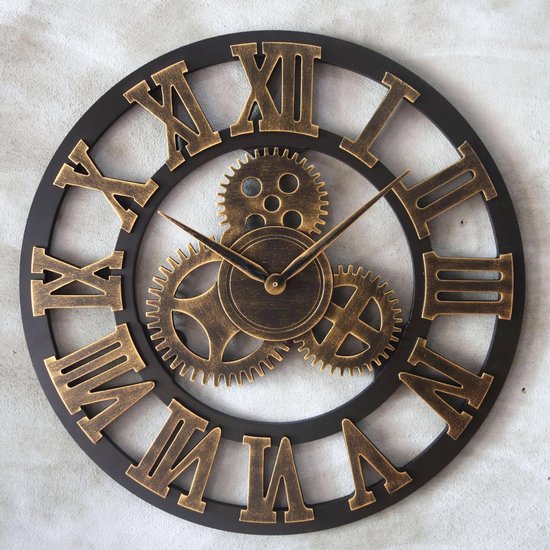 Smart Clock | XXL | Houten Wandklok / Muurklok | Retro | Klassiek ...