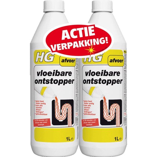 vloeibare ontstopper 1.0l 2-pack | bol.com
