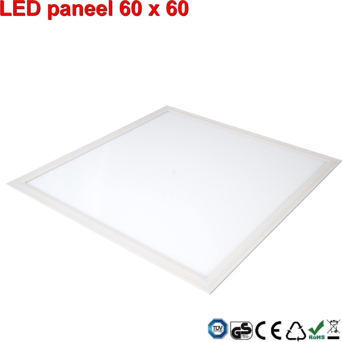 LED paneel 60x60 - 60watt 7800lumen 6000k Dimbaar | bol.com