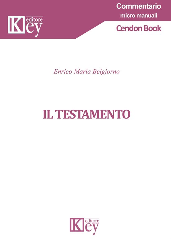 Commentario micro manuali - Il testamento (ebook), Enrico Maria ...