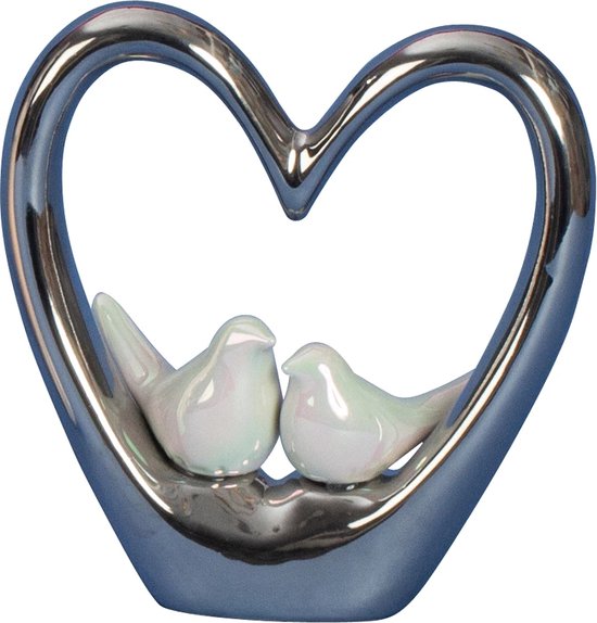 Hart sculptuur zilver stukje | bol