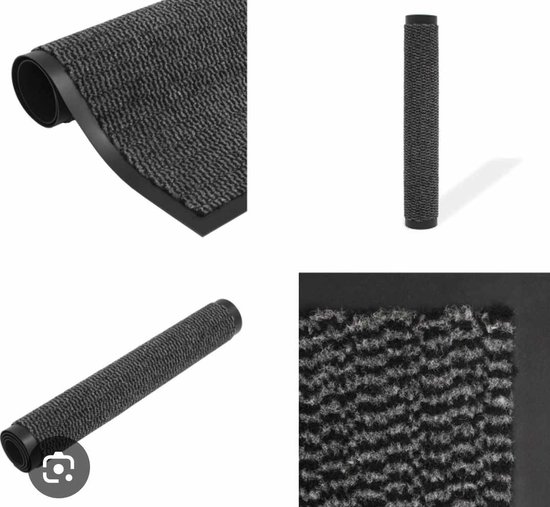 Schoonloopmat/droogloopmat / 150x90 cm grijs gemeleerd | bol
