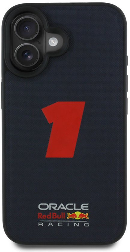 Red Bull Racing iPhone 16 backcover hoesje - Magsafe- 3D Rubber- Number ...