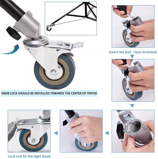 Fotostudio Heavy Duty Boom Light Stand met Boom Arm, Spring Gewatteerde ...