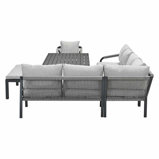 Garden Impressions Tarera lounge dining set 7-delig - donker grijs | bol