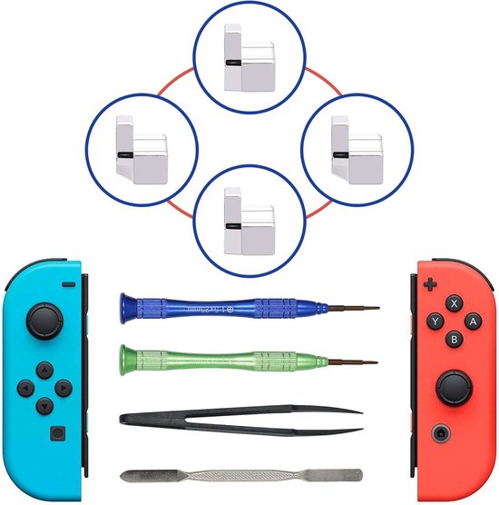 Metalen L/R Lock Buckle Set met Open Tool voor NS-schakelaar Joy Con ...