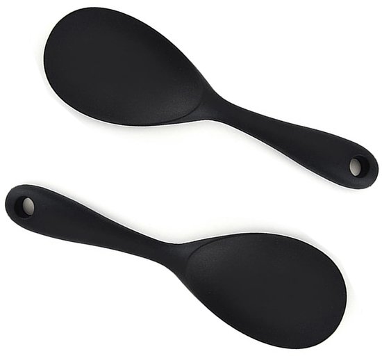 Inovra ® Set van 2 Antikleef Siliconen Opscheplepels voor Gevarieerd ...