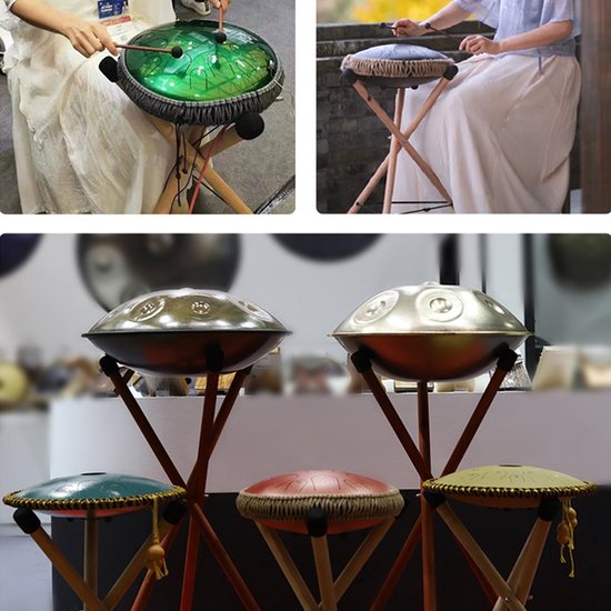 Wpsagek Handpan Stand | Houten Stalen Tong Drum Beugel, Draagbare Snare ...