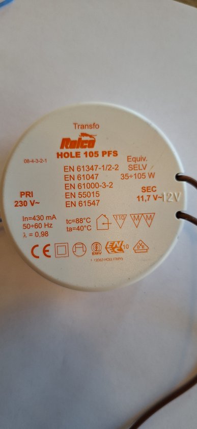 Relco Halogeen Trafo Mini Rond 35-105W van 230 naar 12Volt | bol