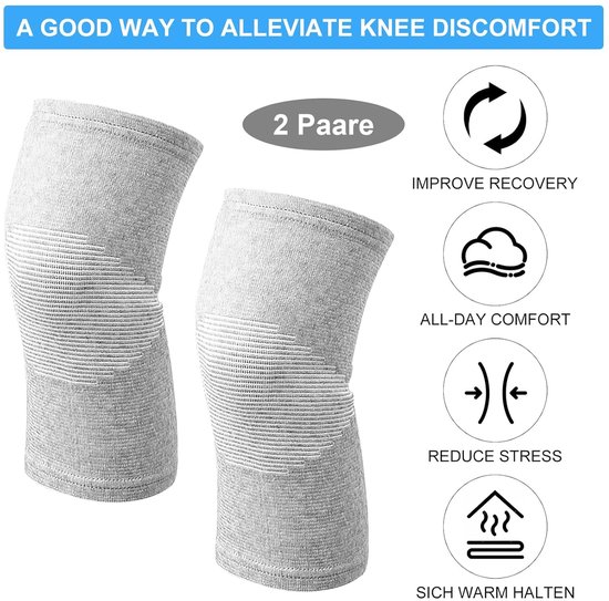 Nevolis bamboe Kniebrace voor Mannen en Vrouwen – Knie Steunbandage ...