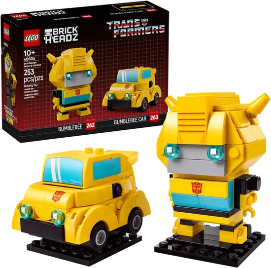 LEGO Transformers Brickheadz 40804 - Bumblebee robot en voertuig | bol