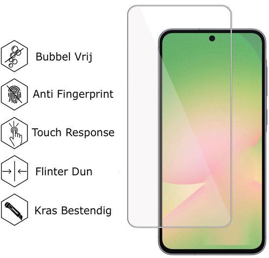 2x TechNow Screenprotector geschikt voor Samsung Galaxy S24 FE / A56 / A36 5G – Gehard... | bol