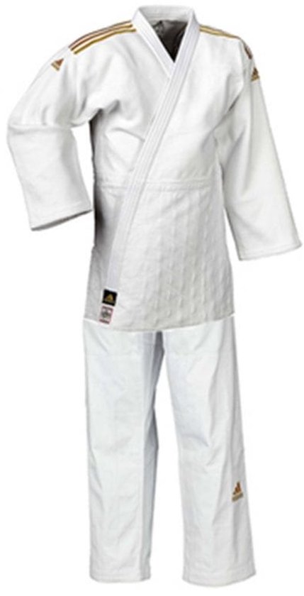 Adidas judopak J350 voor beginners en kinderen | Wit-goud (Maat: 140) | bol