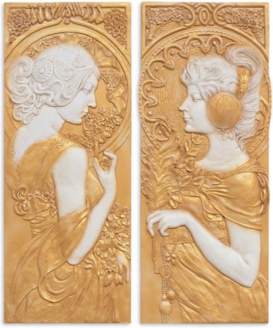 Art Nouveau Wandplaten - Wandborden - Kunst Decoratie - Wanddecoratie ...
