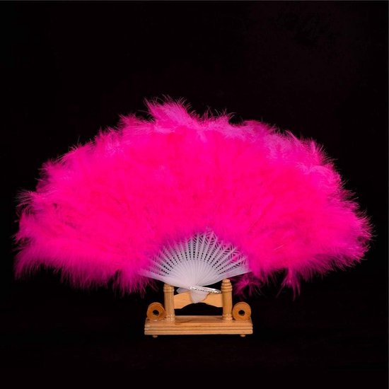 Spring Fan Foldable Dance Props Hand Natural Turkey Spring - Beautiful ...