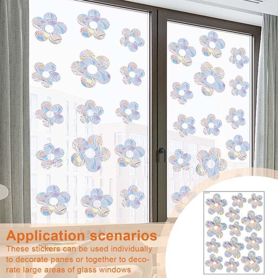 Raamstickers zonnevangers vogels anti-botsingen ramen prisma - Set van ...