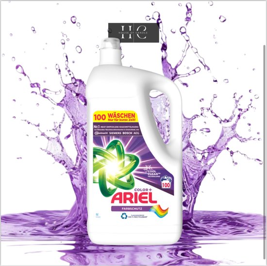 Ariel Color Wasmiddel Vloeibaar 5 Liter - 100 wasbeurten - Voor alle ...