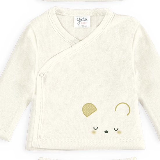 Yatsi - unisex baby set - creme - unisex baby setje - prematuur - maat ...