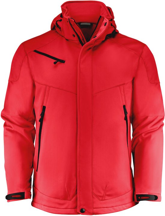 Printer JACKET SOFTSHELL SKELETON 2261035 - Rood - L | bol