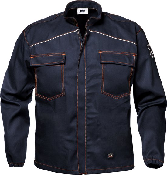 SIR SAFETY POLYTECH Stof Werkjas HEREN Veiligheidsjas Donkerblauw ...