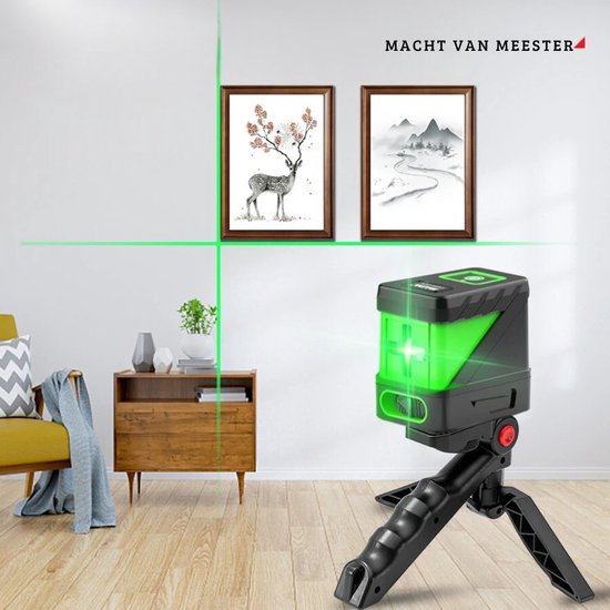 4D Kruislijnlaser – 2 lijnen - Zelfnivellerend - 360° Schakelbaar ...