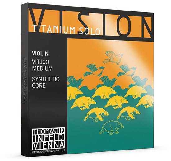 Thomastik Infeld VIT-100 violin string set 4/4, synthetic core | bol