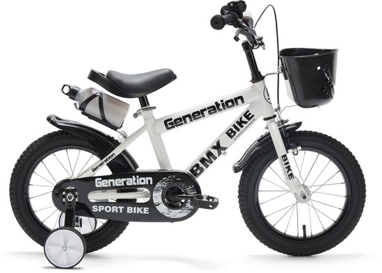 Generation BMX 14 inch Wit – Kinderfiets - Fiets voor kinderen van 3 ...