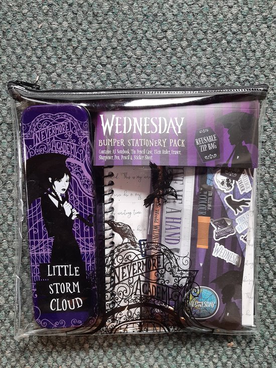 Blue Sky Studios Wednesday Stationery Set - 9-delig, A5 notitieboek ...