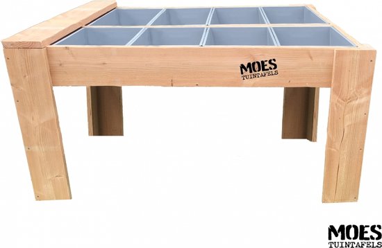 MOEStuintafel - Big John - met 8 losse moestuin bakken - THUISBEZORGD | bol
