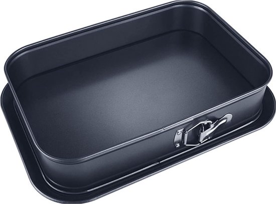 Goodivery ® Rechthoekige springvorm, bakvorm, antiaanbaklaag, 39 x 28 ...