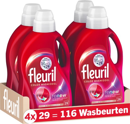 Fleuril Color Wasmiddel - Vloeibaar, voor gekleurde was - Renew formule ...