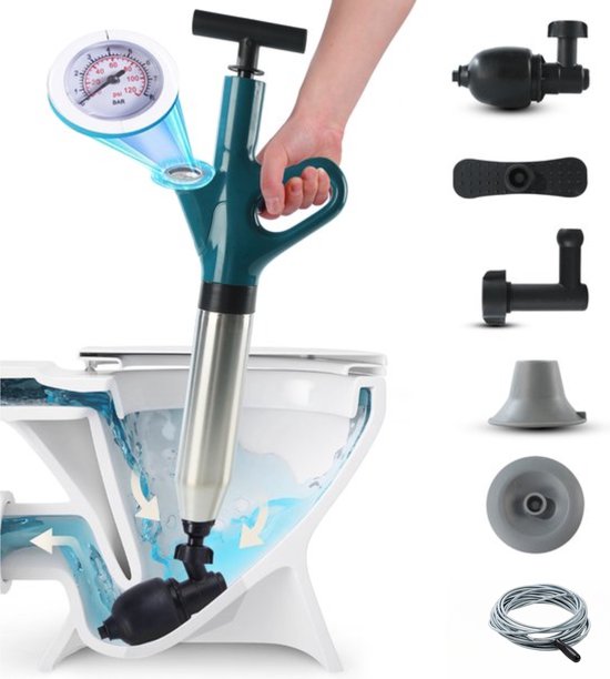 AKSA Home® WC Ontstopper - Gootsteenontstopper - Toilet Ontstopper ...