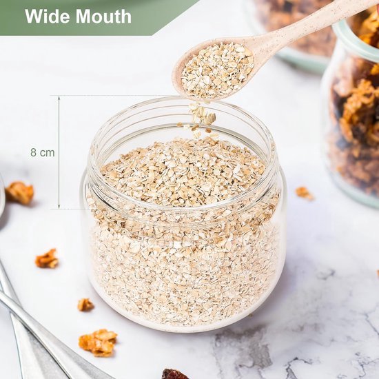 Overnight Oats Potjes 300ml 2 stuks - Ideaal voor Meal Prep - Yoghurt ...