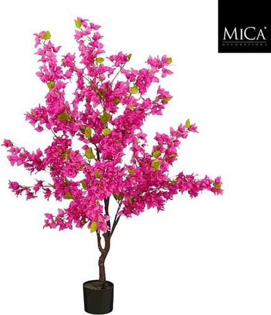Mica Decorations Bougainvillea Boom in pot - 150 x 60cm - Fuchsia | bol