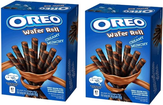 Oreo - Wafer Roll Chocolade - 2-Pack | bol