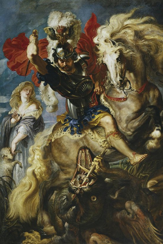 Peter Paul Rubens - Saint George and the Dragon - Sint-Joris en de ...